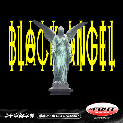 PROCREAT英文字体安装包复古英伦十字架艺术哥特古典哥特风格字体