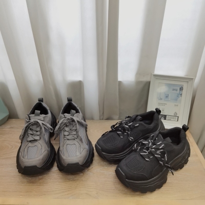 E+小众贵P！N复古厚底增高百搭轻便舒适日系老爹鞋休闲运动鞋