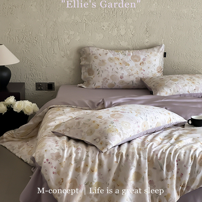 月光集【Ellie's Garden】60S进口兰精天丝印花四件套床单款