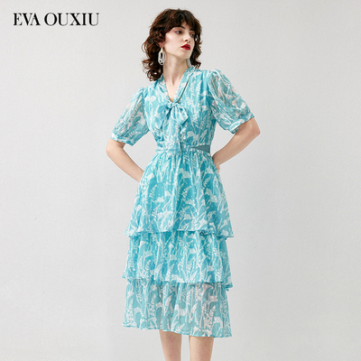 【限时直降】伊华欧秀雪纺连衣裙E32AQ0095