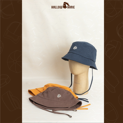 HallowHare基础五金装饰渔夫帽百搭时尚原创防风绳可拆渔夫帽