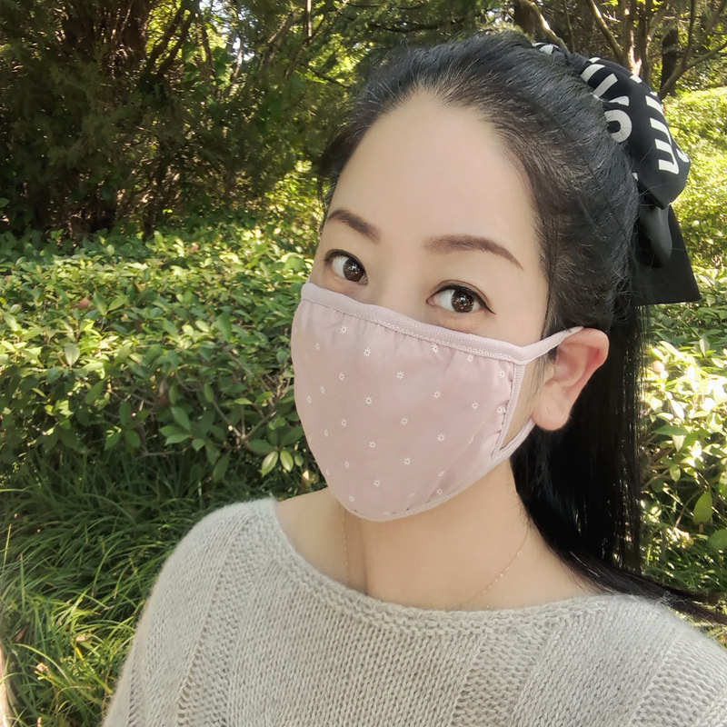 秋冬季口罩女防寒保暖防风可水洗冬天纯棉布透气时尚女士防尘潮款