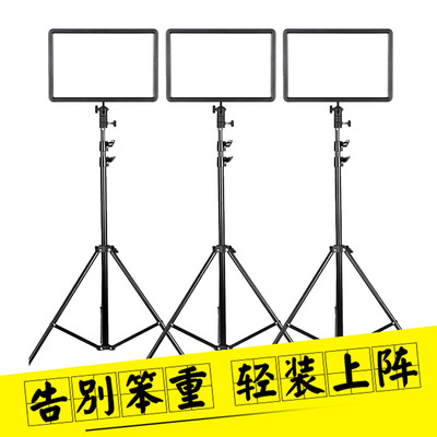 神牛LEDP260C静物拍摄常亮套装人像柔光灯新闻录像摄像拍摄补光灯