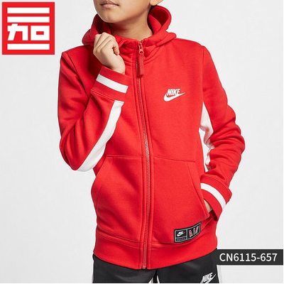 NIKE/耐克抓绒拉链连帽外套