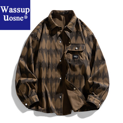 Wassup Uosne美式复古港风日系ins200300亚麻6080岁痞帅浮雕男士