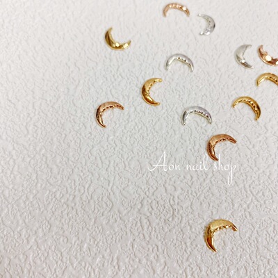 不规则月亮美甲饰品bonnail同款
