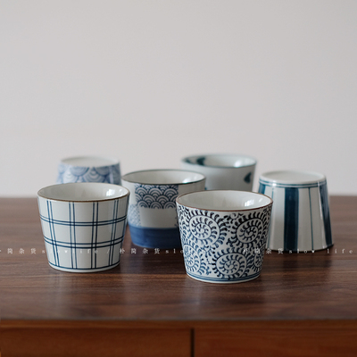 日式手绘陶瓷口杯酸奶小食