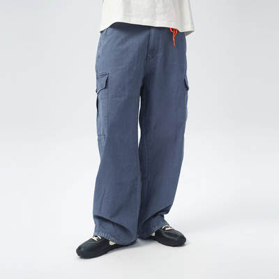 ComicTree水洗口袋磨破法工长裤