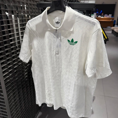 Adidas三叶草网球服POLO衫短袖