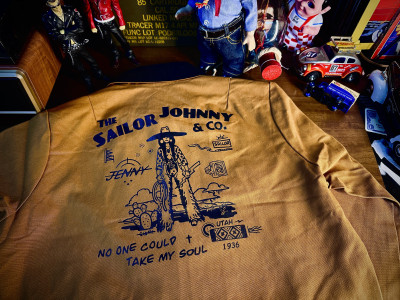 SAILOR JOHNNY美式复古重磅纯棉帆布哈灵顿底特律短款夹克男女