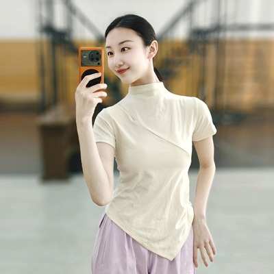 宸迪夏季短袖练功服修身上衣