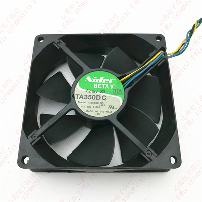 原装Nidec TA350DC G35390-35 12V 0.39A 9025 9cm 电源机热风扇