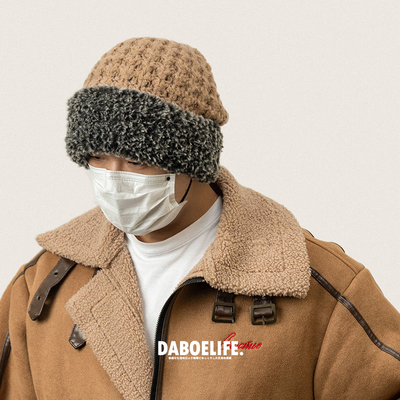 加大粗针日系毛绒男女显瘦针织帽