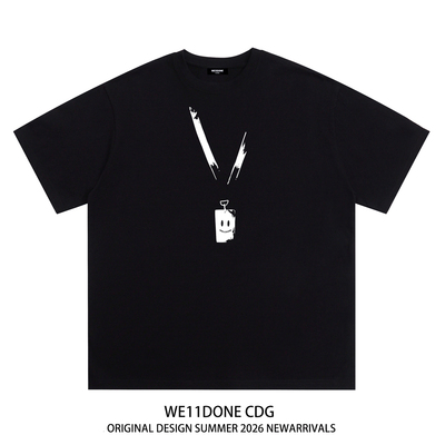 WE11DONECDG重磅纯棉短袖t恤