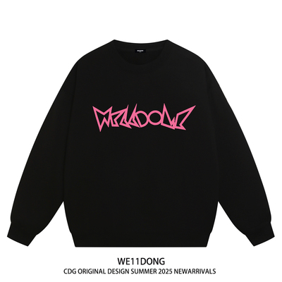 WE11DONECDG重磅加绒圆领卫衣
