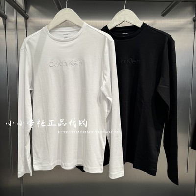 CKJeans纯棉刺绣长袖T恤