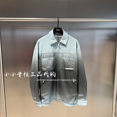 TOFOURTH渐变翻领皮外套