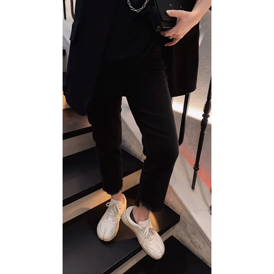 3225-新款时尚百搭休闲直筒牛仔裤4.1