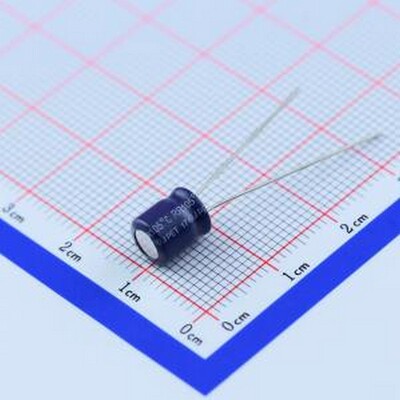 ERR1AM221E07OT 直插铝电解电容 220uF ±20% 10V 插件,D6.3xL7mm