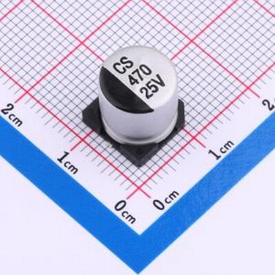 126RV0167 贴片型铝电解电容 470uF ±20% 25V SMD,D10xL10.5mm