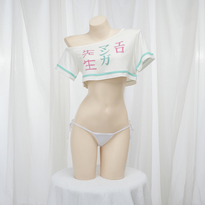 和泉纱雾短款T恤二次元家居服