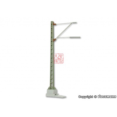 久安铁道 1:87 模型场景 VIESSMANN 4110 接触网标准支柱 单悬臂