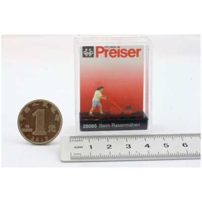 久安铁道 苔藓盆栽微拍人物 1:87 PREISER 28085 修整草坪
