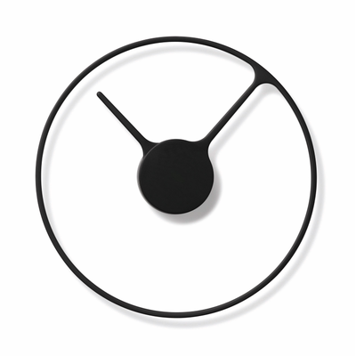 Y Stelton 丹麦极简设计黑色挂钟钟表 Stelton Time wall clock