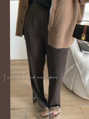 松紧腰随意慵懒休闲长裤