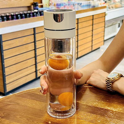 新款2025高端双层高硼硅玻璃杯