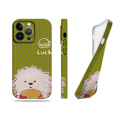 苹果17promax狗狗薯条汉堡菲林情侣手机壳适用苹果华为VIVOX100ULTRAOPPOA6PROIQOO12PROVIVOS18PRO畅享80PRO