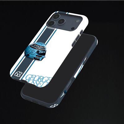 F1拉塞尔头盔硬壳磨砂磁吸手机壳适用苹果iphone17promax华为VIVOX200至尊P70PROVIVOX300PRO三星S25PLUS