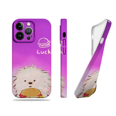 苹果17promax狗狗薯条汉堡菲林情侣手机壳适用苹果华为荣耀GTPRO一加ace6NOVA12PRO真我gt8pro一加ACE5竞速版