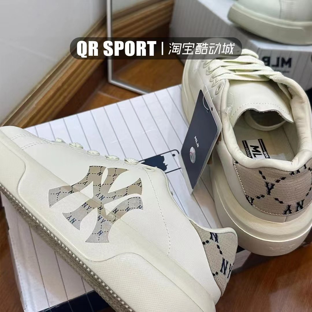 MLB情侣款2022新款NY时尚男女低帮复古休闲运动鞋3ASXAM82N-50BGS_虎窝淘