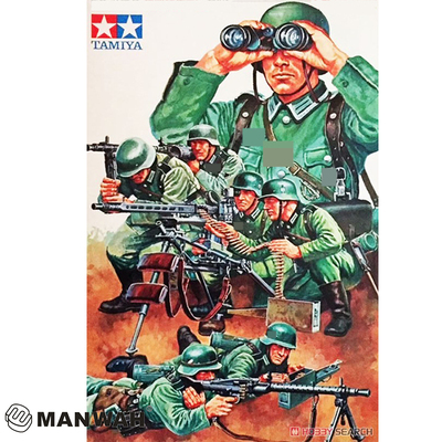 文华模型 田宫 1/35 步兵机枪班组7兵人 35038 拼装