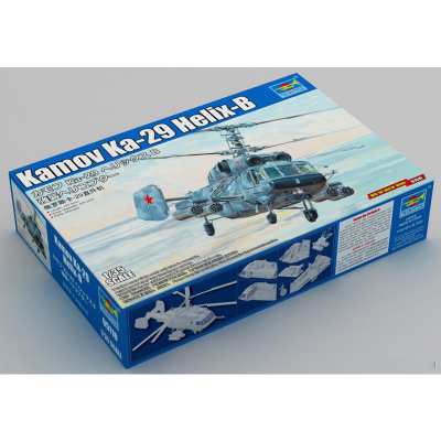 文华模型 小号手 1/35 俄罗斯卡29直升机 05110 拼装