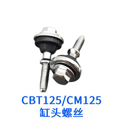 配件适用本田王CBT125/CM125双缸发动机缸头螺丝密封垫气缸盖螺丝