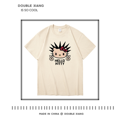 偷米同款凯蒂猫纯棉大码T恤