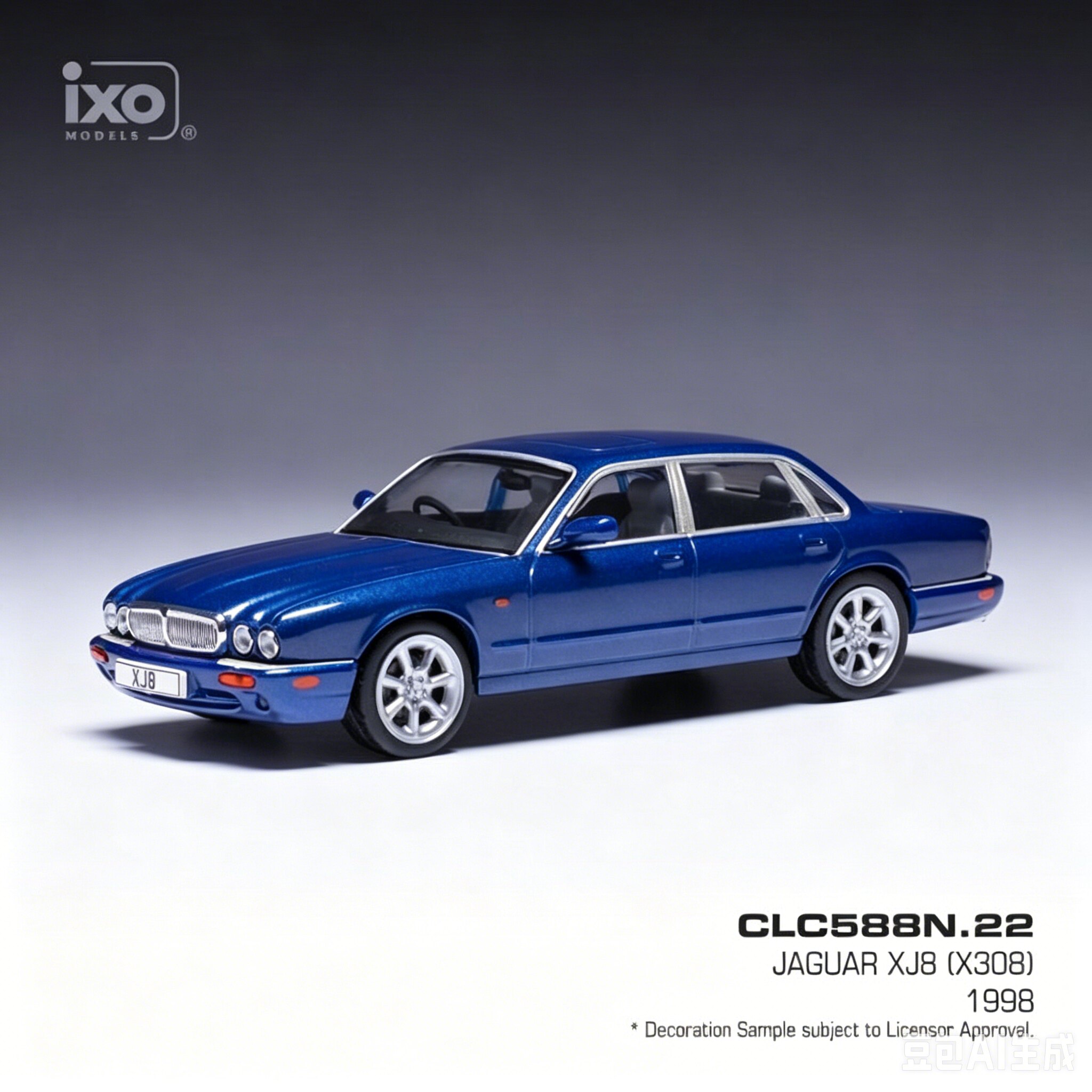 1：43比例-IXO正品-JAGUAR捷豹XJ8合金汽车模型