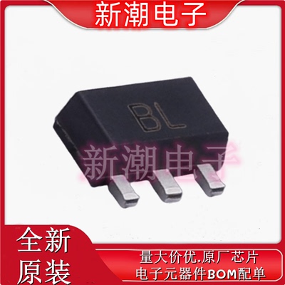 BCX5616TA 丝印BL SOT-89 NPN 80V 1A 三极管(BJT) 全新原厂美
