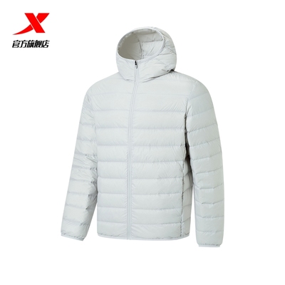 特步户外防风外套男士2025冬