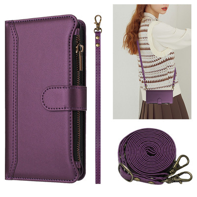 oppoA56手机壳翻盖78防摔a17k/a35电话套5G插卡a92s/a58皮套op软硅胶a53全包a96保护外壳a11斜挎拉链包94男女