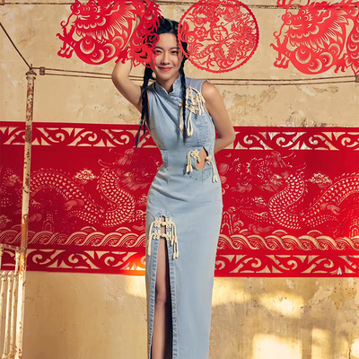 新中式国风旗袍连衣裙