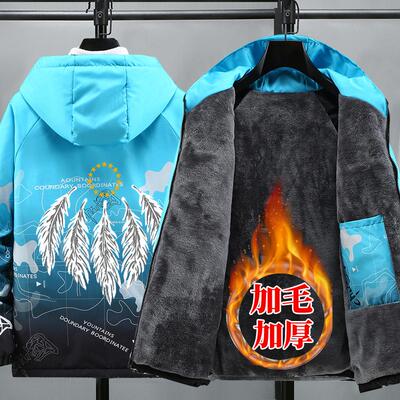 2024冬季潮流加绒加厚羊羔绒棉衣