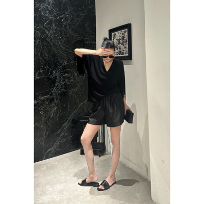 AME随性时髦落袖设计款上衣