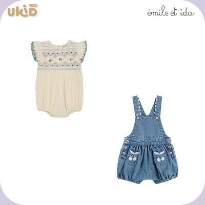 现货 emile et ida 2025ss 春夏新款童装 连体衣背带裤