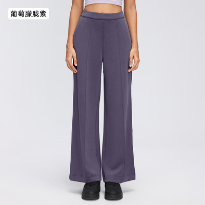 Brushed女士拉绒阔腿裤亚洲版型