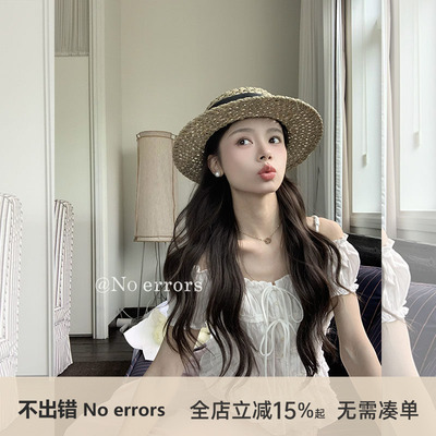 不出错 No errors 褶皱花边收腰短款小上衣
