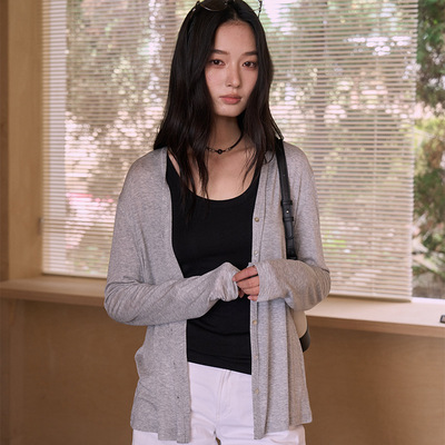 天丝莫代尔轻薄防晒韩系开衫女