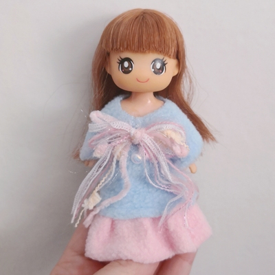 散货动漫脸可爱小娃娃女孩换装胶皮人偶礼物儿童过家家玩具